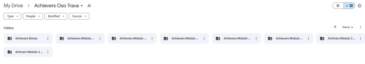 Achievers - Oso Trava | Cursos Lux